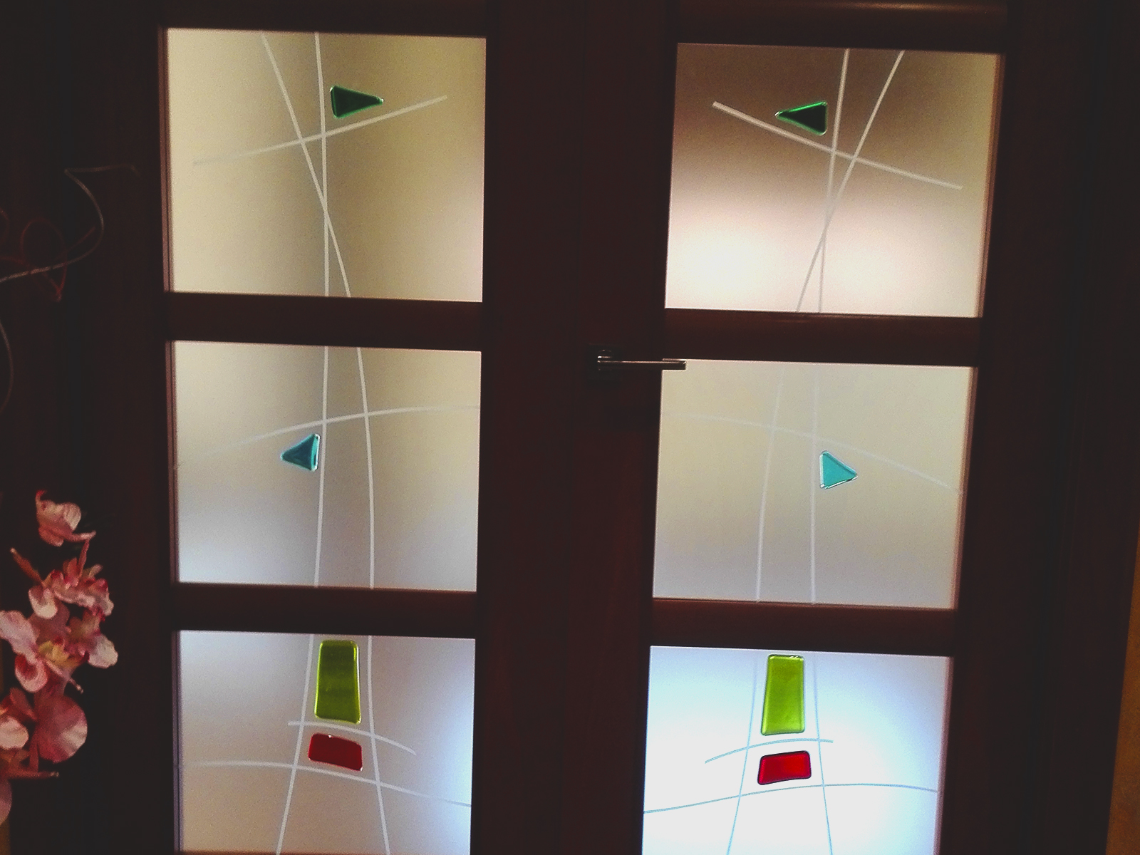 Vidrios encolados puerta - deglass.es